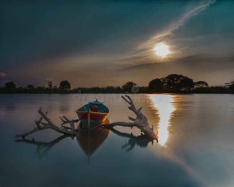 Beautiful Fishing and Pleasure Boats on the Nile in Luxor. Stock Photo ...