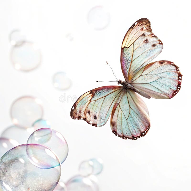 Beautiful Fizzy Flutter on White Background Stock Illustration ...