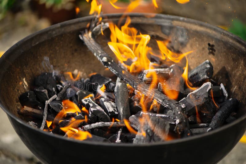 Beautiful Flames of Fire from Burning Stock Photo - Image of beautiful ...