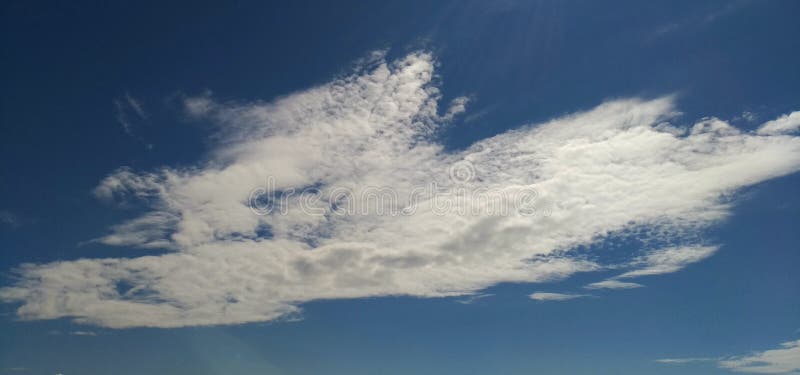 Beautiful Flat Distorted Clouds Stock Image - Image of cloudiness, high ...