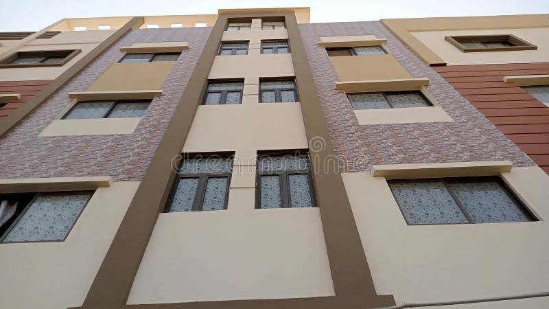 Beautiful Flats Building Structure in Sindh Pakistan Stock Image ...