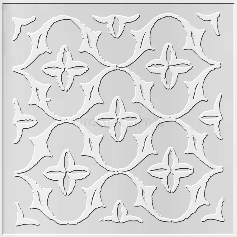 Tiles Floral-set-1 Decorative Tile Design Snow Flake Floral Elements ...