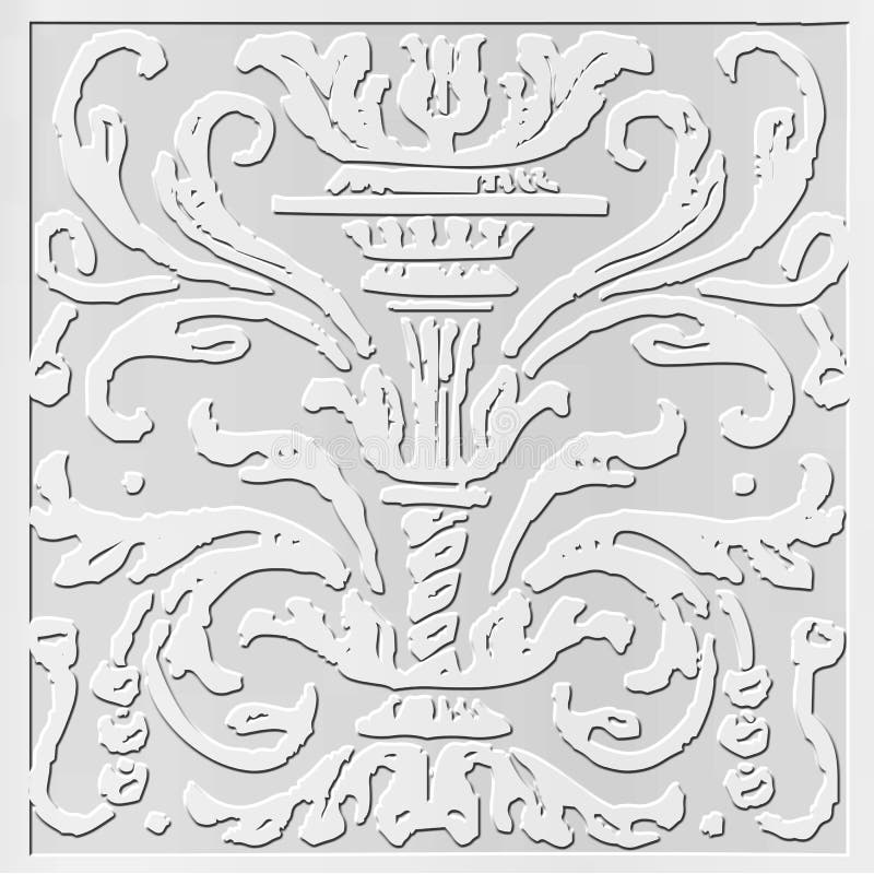 Tiles Floral-set-1 Decorative Tile Design Snow Flake Floral Elements ...