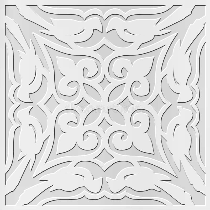 Tiles Floral-set-1 Decorative Tile Design Snow Flake Floral Elements ...