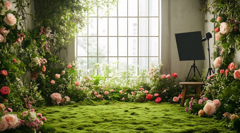 Beautiful Floral Arrangement in a Studio Setting Stock Image - Image of ...