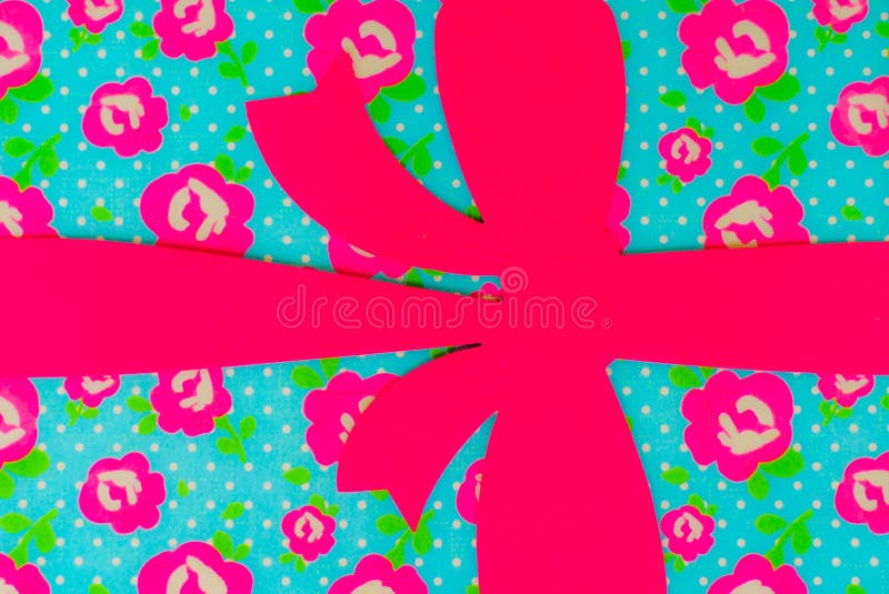 Beautiful Floral Background and a Bow Stock Illustration - Illustration ...