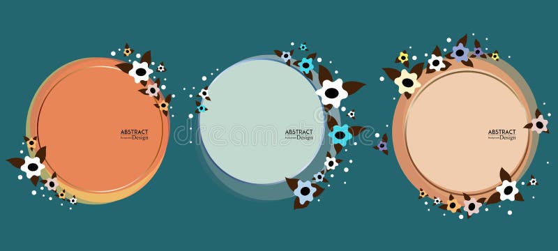 Beautiful Floral Badges Template Stock Vector - Illustration of element ...