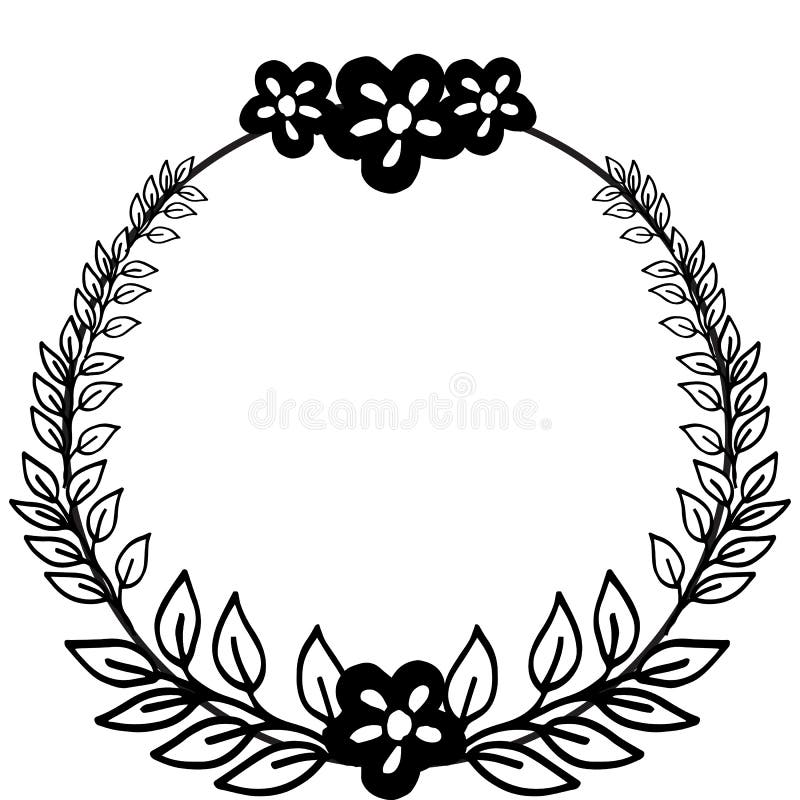 Beautiful Floral Border Pattern Frame, Design Various Greeting Cards ...