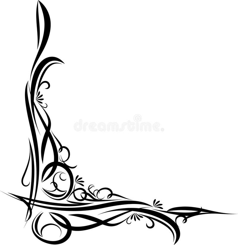 Frame corner stock vector. Illustration of elegant, swirls - 23579848
