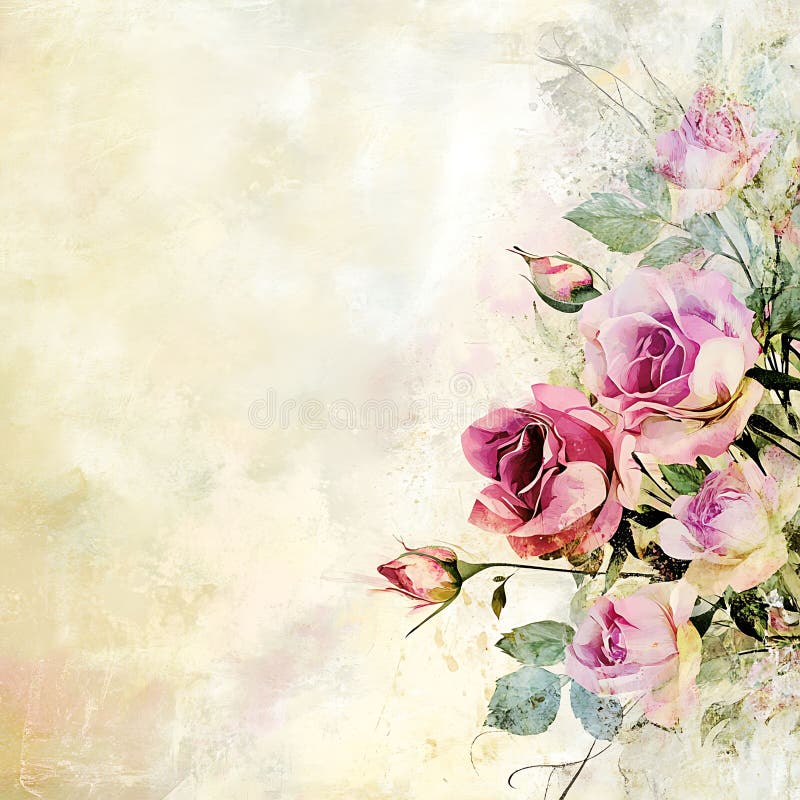 A beautiful floral design stock illustration. Illustration of bloom ...