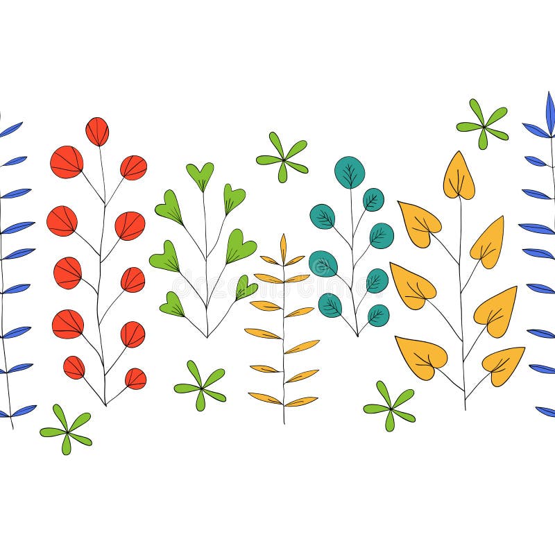 Beautiful Floral Ornament, Vector Seamless Pattern. Stock Vector ...