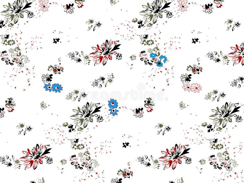 Beautiful Floral Pattern. Feminime Floral Seamless Pattern for Fabric ...