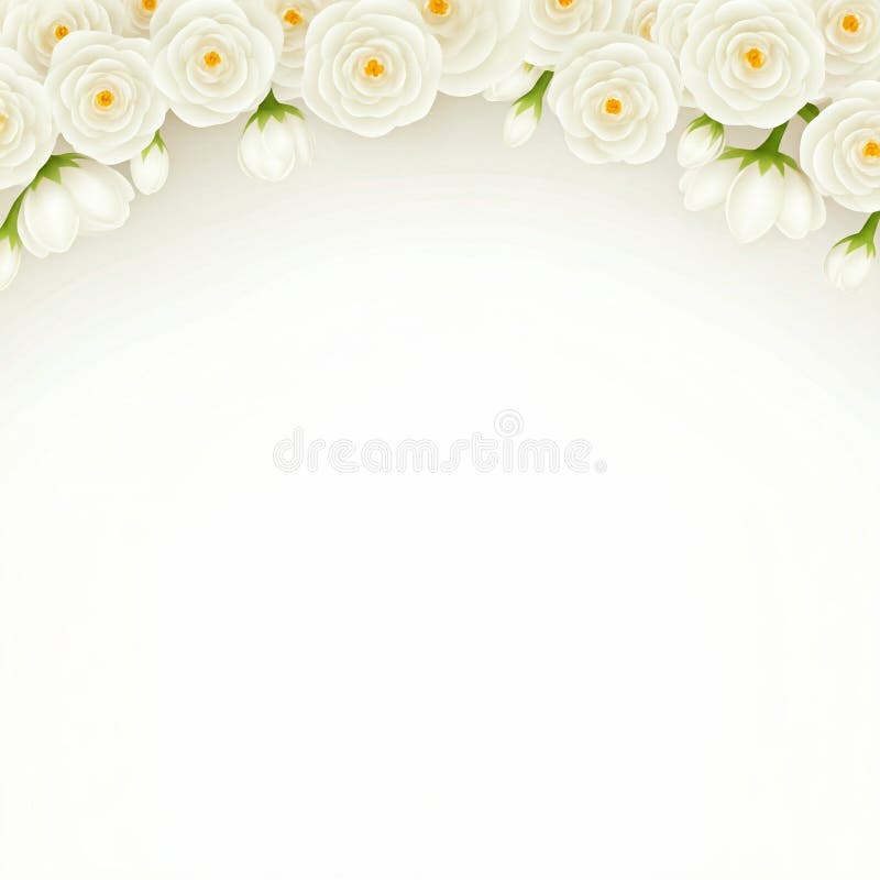 A Beautiful Floral Pattern Flower Garland Abstract Background Wallpaper ...