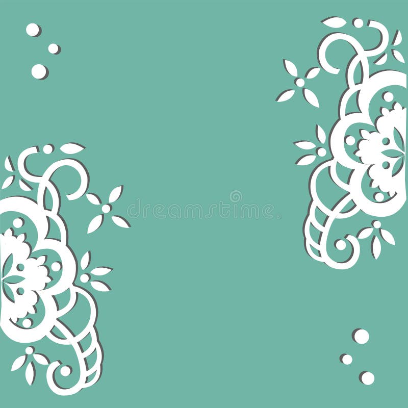 A Beautiful Floral Pattern Paper on the Sides of the Background Stock ...