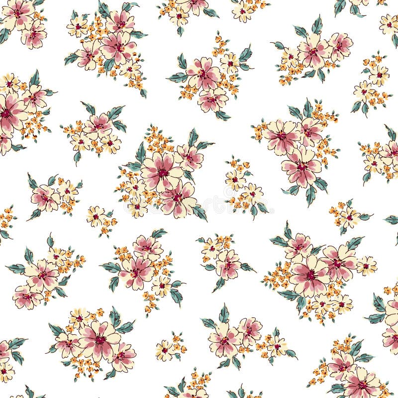 Beautiful Floral Pattern Perfect for Textile Design, Stock Vector ...