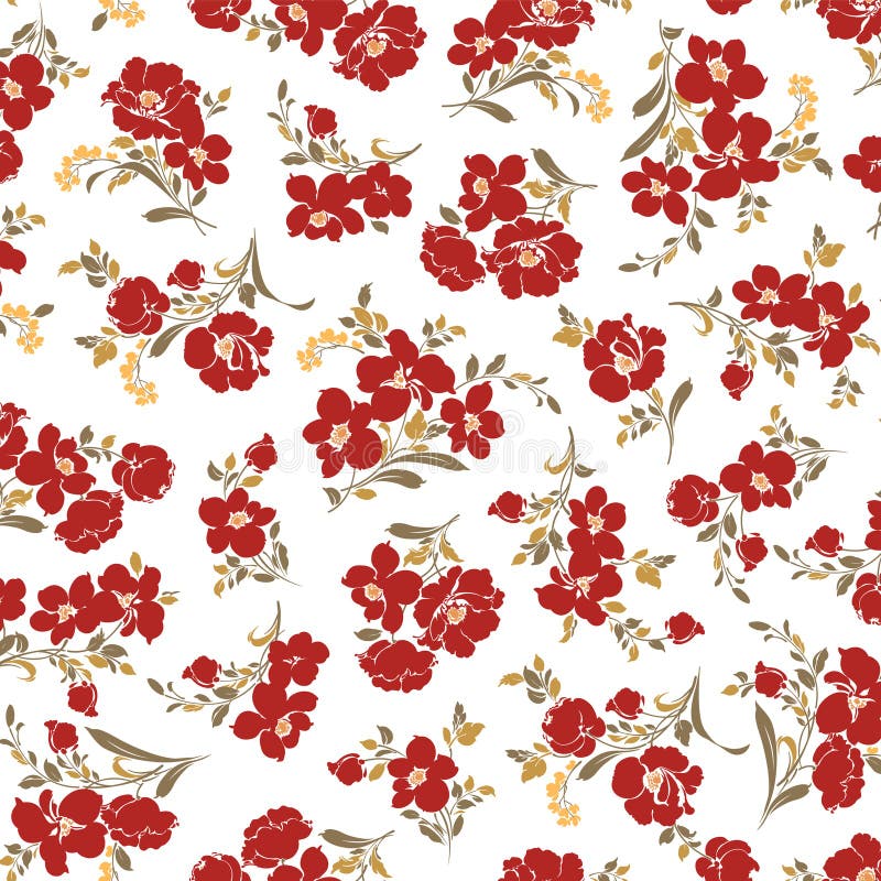 Beautiful Floral Pattern Perfect for Textile Design, Stock Vector ...