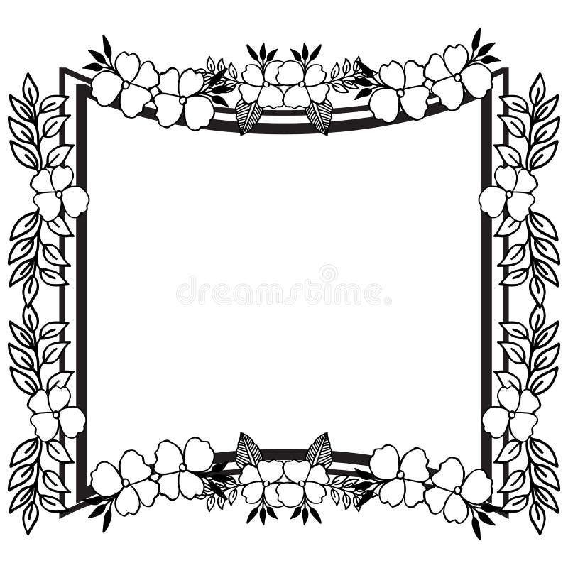 Beautiful Floral Seamless Pattern, Design Frame Unique, Invitation ...