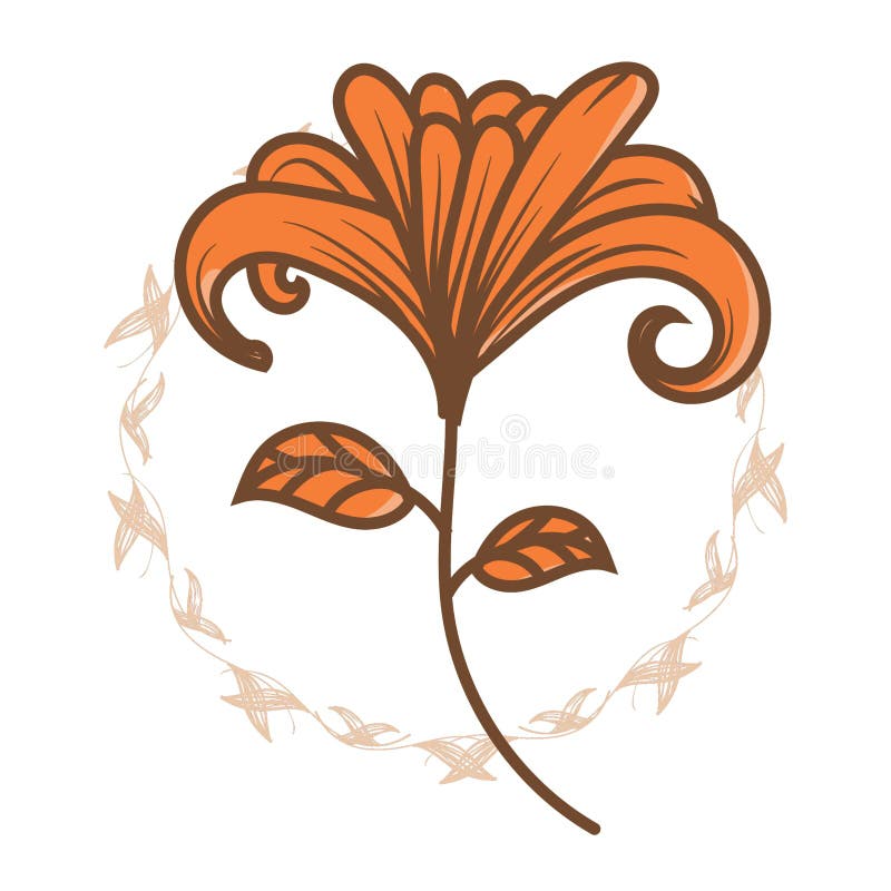 Beautiful flower stock vector. Illustration of floral - 182795765