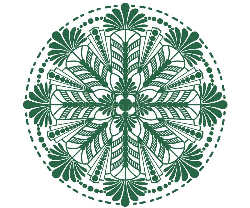 Beautiful Flower Art and Mandala Vector Design Stock Illustration ...
