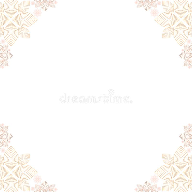 Beautiful Flower Frame, Flower Decorative Ornament. Element Stock ...