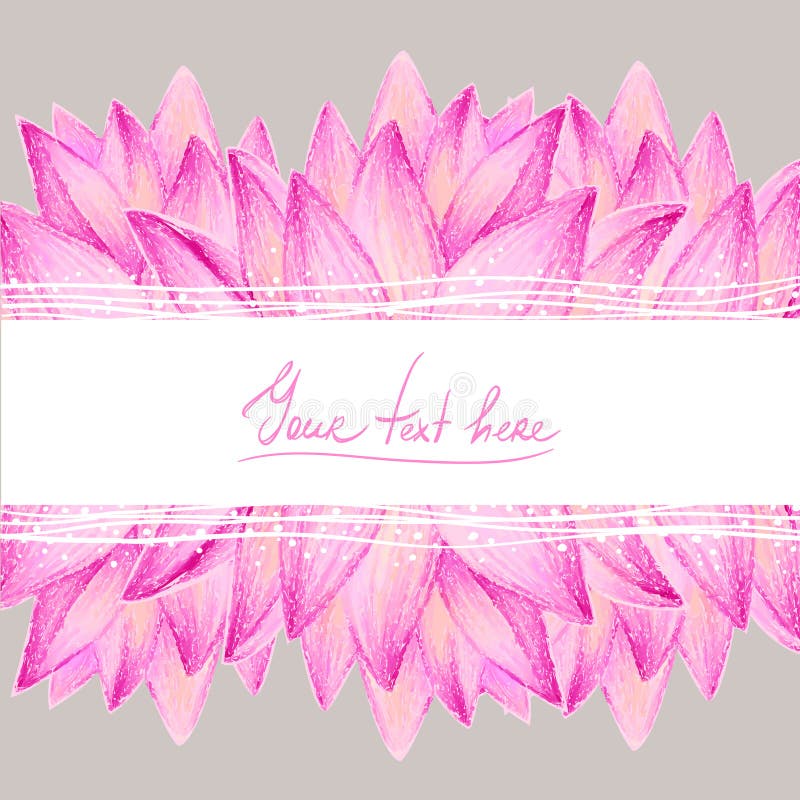 Beautiful Flower Greeting Card Design. Stock Vector - Illustration of ...