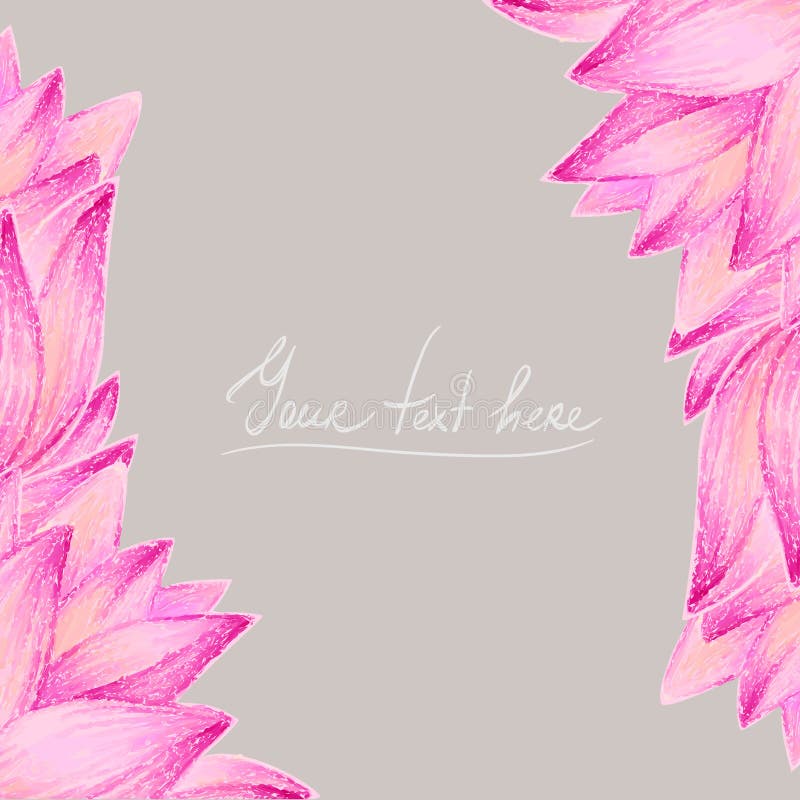 Beautiful Flower Greeting Card Design. Stock Vector - Illustration of ...