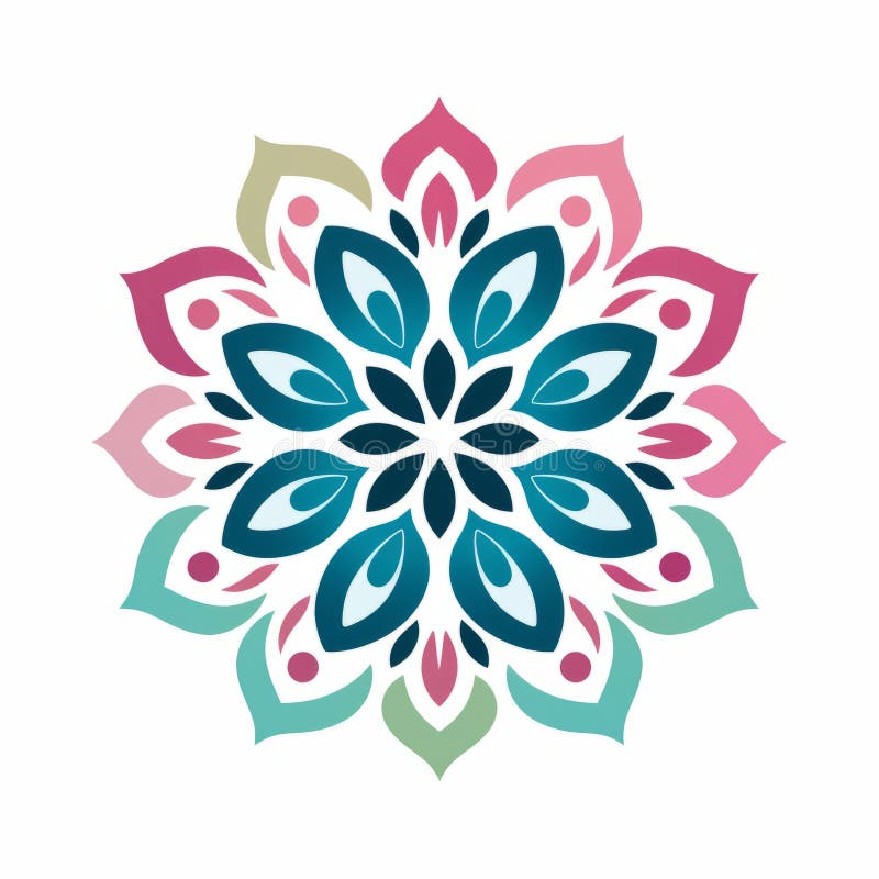 Beautiful Flower Mandala Design Vector with Tasteful Use of Negative ...