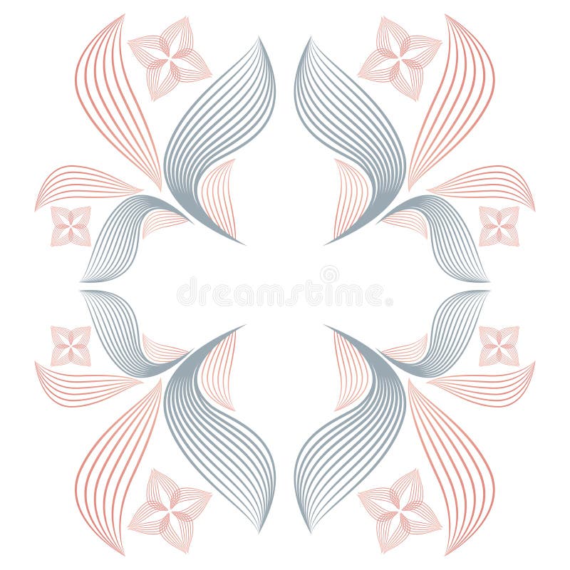 Beautiful Flower Petals, Flower Line Design Stock Vector - Illustration ...