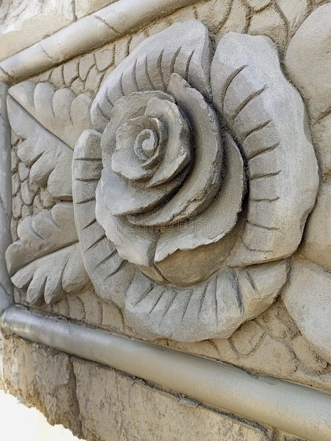 Beautiful Flower Rose with Cement Stock Photo - Image of beautiful ...