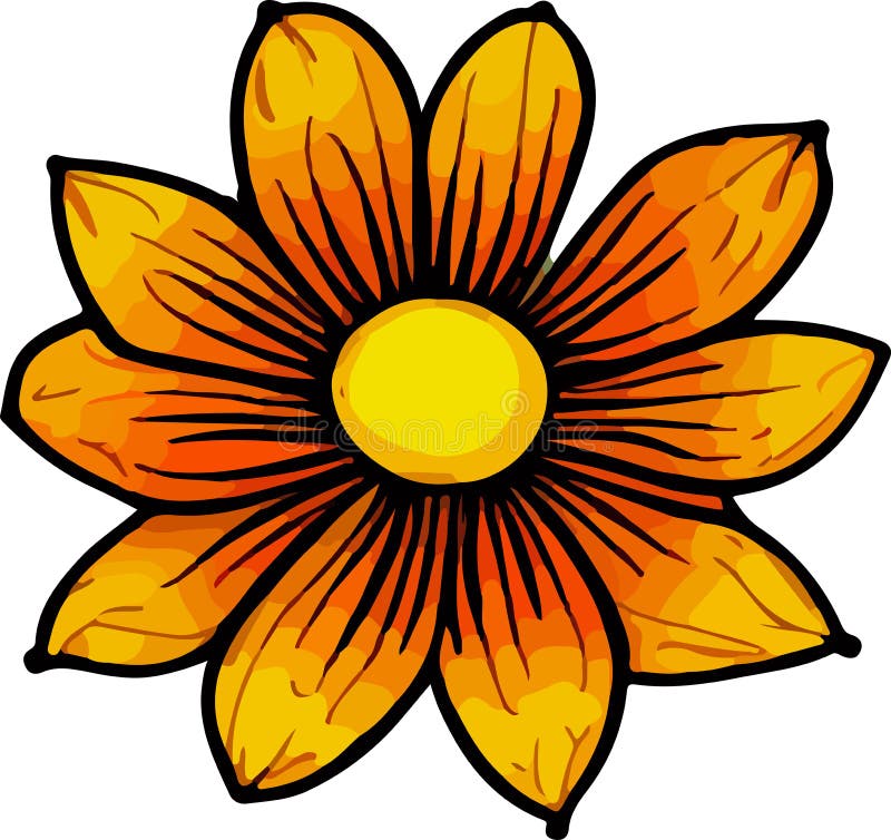 Beautiful Flower on White Background Stock Vector - Illustration of ...