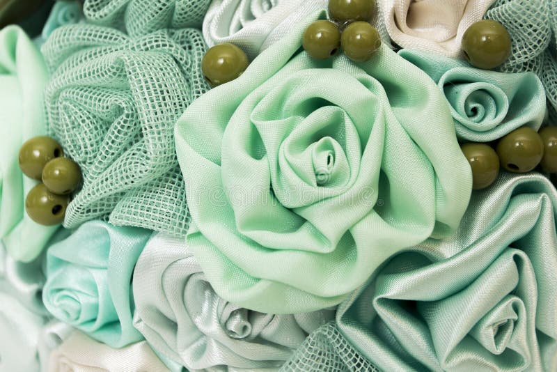 Beautiful Flowers of Handwork Stock Photo - Image of artificial, silk ...