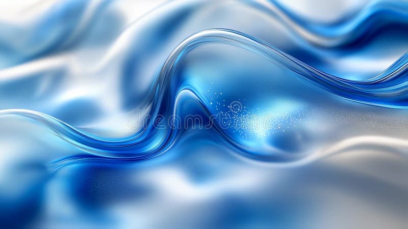 Beautiful Flowing Blue Fabric Creating Mesmerizing Patterns and ...