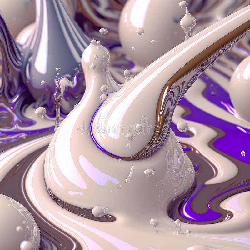 Beautiful Fluid Abstract Background. Acrylic Texture with Gold Marble ...