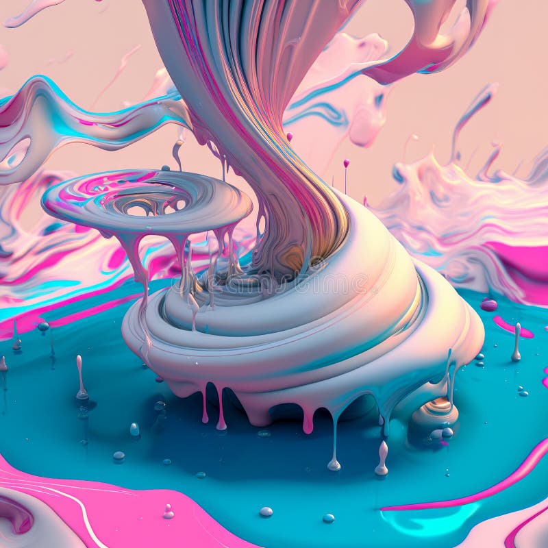 Beautiful Fluid Abstract Background. Acrylic Texture with Gold Marble ...