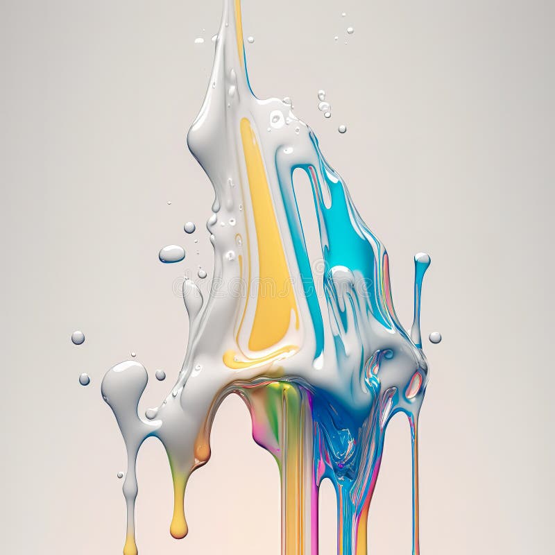 Beautiful Fluid Abstract Background. Acrylic Texture with Gold Marble ...