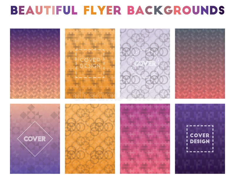 Beautiful Flyer Backgrounds. Stock Vector - Illustration of background ...