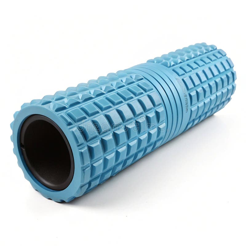 Beautiful Foam Roller Isolated on White Background Stock Illustration ...