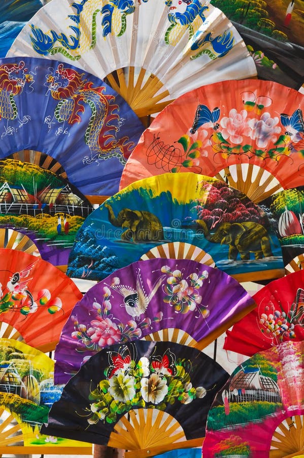 Display Colorful Thai Fans Stock Photos - Free & Royalty-Free Stock ...
