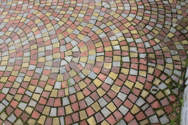 A Path from Multi-colored Stones. View from Above. Russia. Stock Photo ...