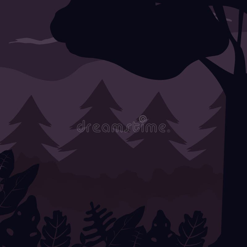 Beautiful forest landscape stock vector. Illustration of season - 113098885