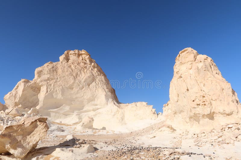 Beautiful Formations of Rocks and Sand of Bahariya Oasis in Egypt Stock ...