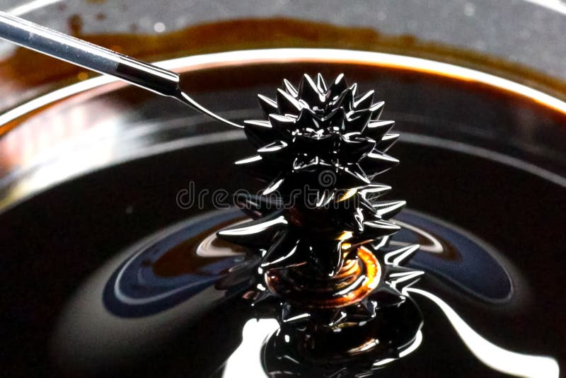 Beautiful Forms of Ferromagnetic Fluid. Iron Dissolved in a Liqu Stock ...