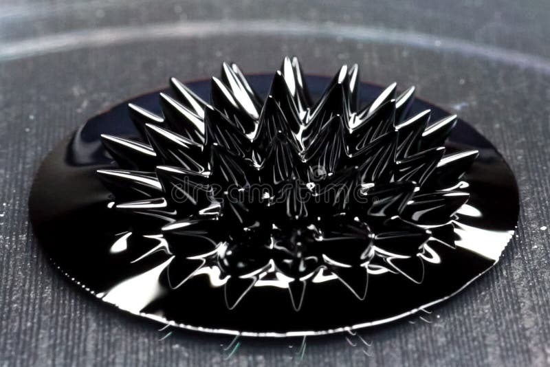 Beautiful Forms of Ferromagnetic Fluid. Iron Dissolved in a Liqu Stock ...