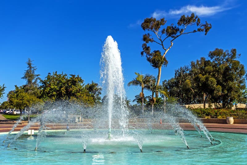 Beautiful Fountain in the Park Stock Photo - Image of water, tropical ...