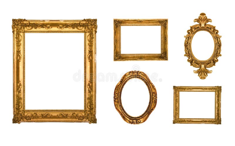 Beautiful frame set stock image. Image of gallery, ellipse - 7625153