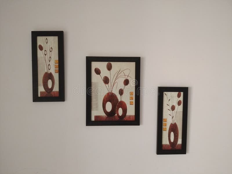 Beautiful frame on wall stock image. Image of frame - 229967081