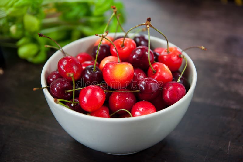 Beautiful fresh cherries stock photo. Image of cherry - 32353644