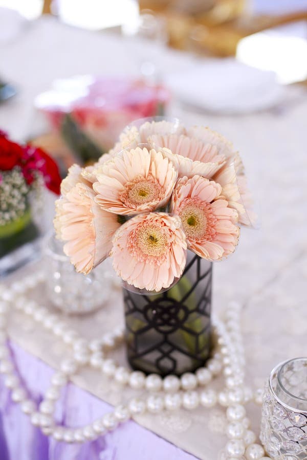 Beautiful Fresh Flower on Top of the Table Stock Image - Image of ...