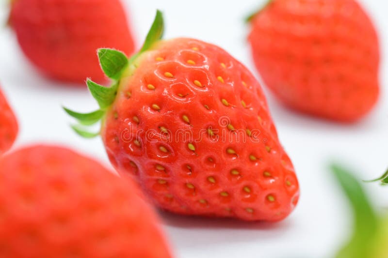 Beautiful Fresh Red Strawberry, Texture Skin of Fruit Stock Image ...