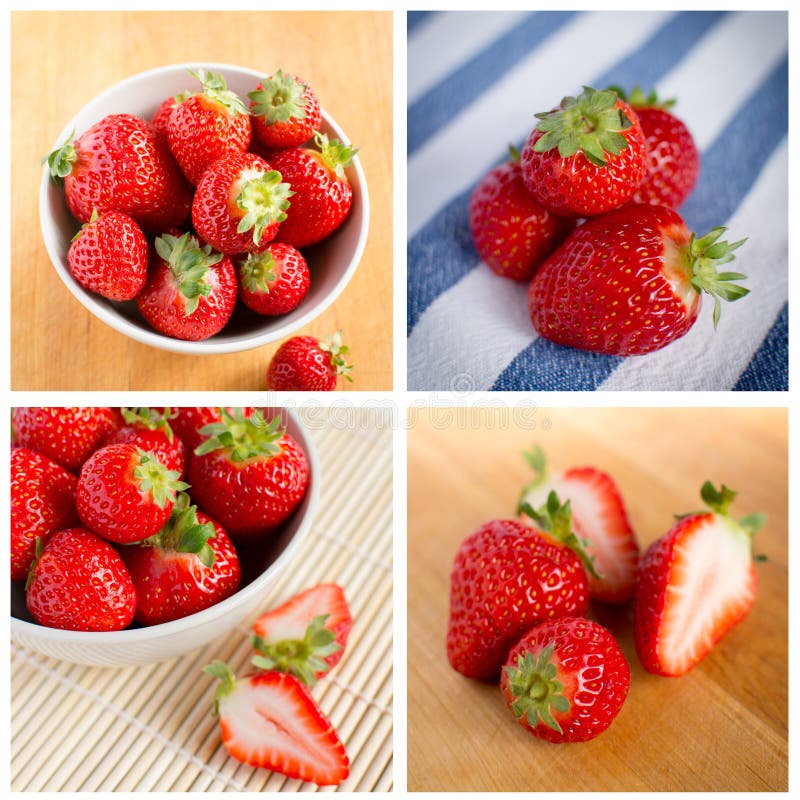 Beautiful Fresh Strawberries Stock Image - Image of slice, leaf: 33953407